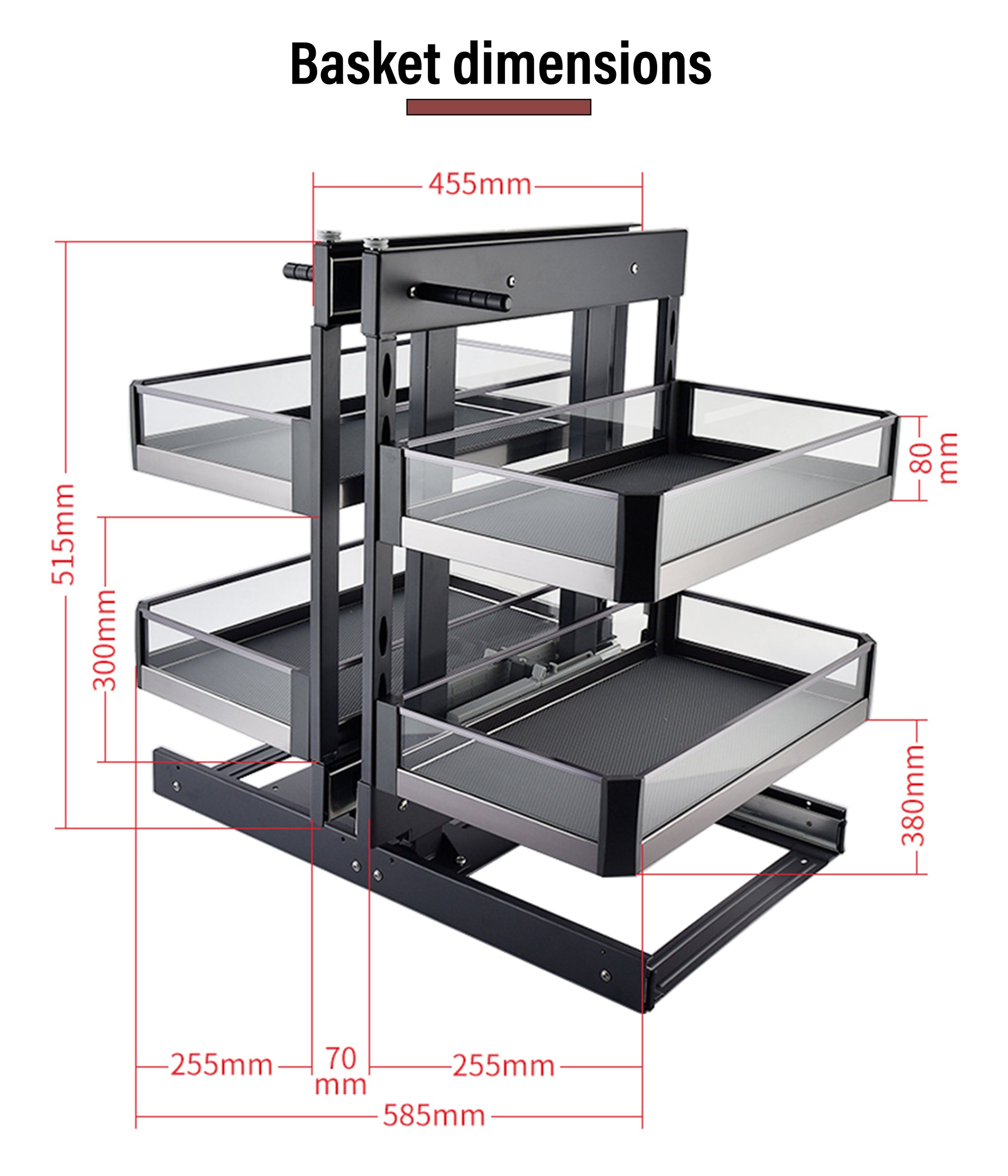 KKPL Kitchen Cabinet TCC Glass Panel Magic Corner – Koncept Kreation