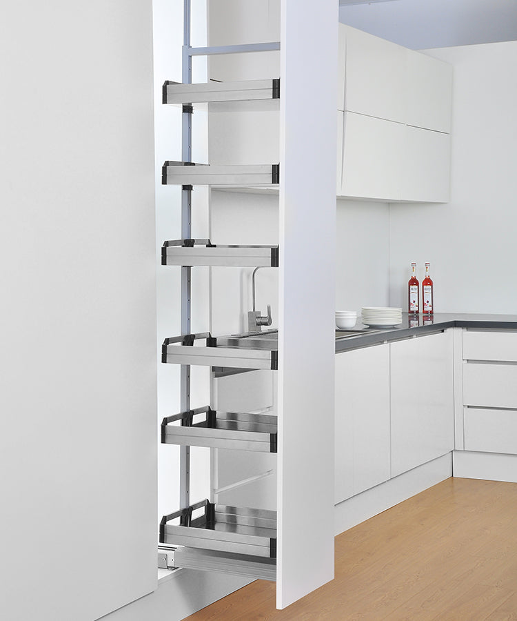 KKPL Koncept Kreation Premier Stainless Steel Tall Cabinet Larder Pull