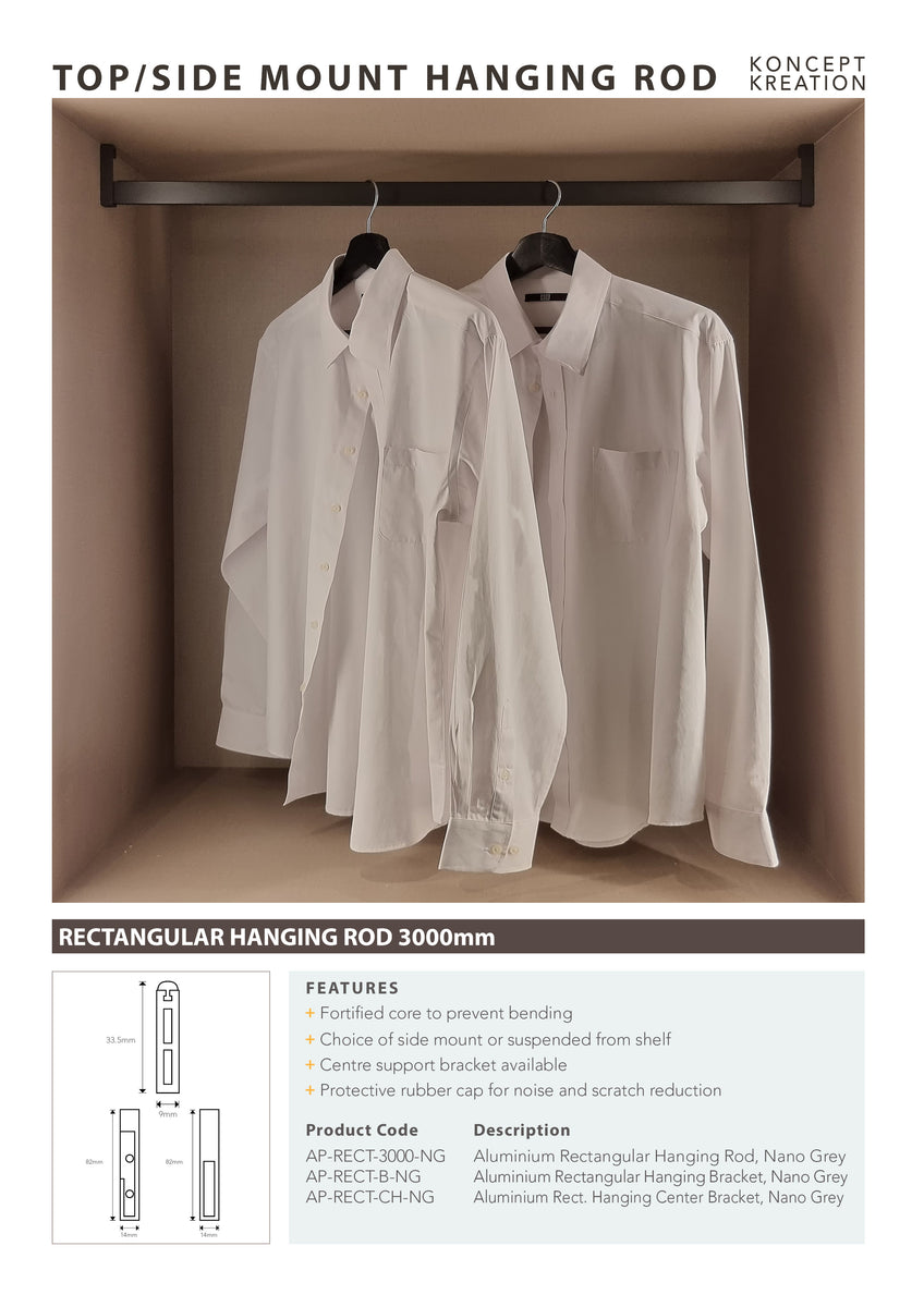RECTANGLE HANGING ROD – Koncept Kreation